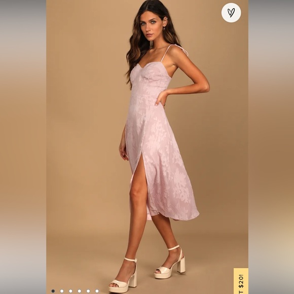 Lulus | Dresses | Lulus Loveliest Looks Midi Dress | Poshmark